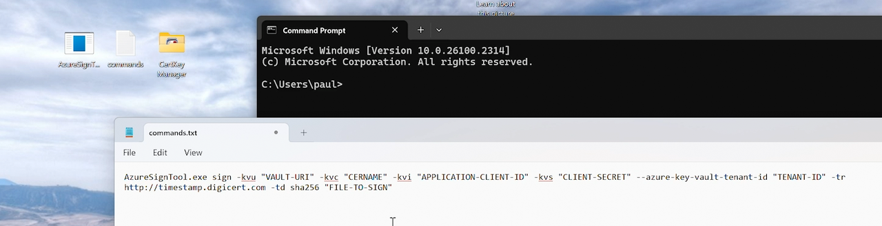 How To Sign Code And Files Via Microsoft Azure Key Vault With Signtool