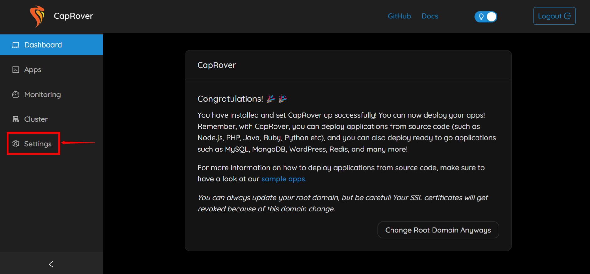 CapRover SSL Configuration and Installation Guide