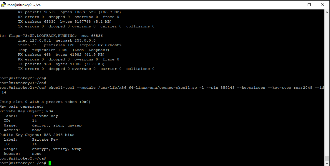Create an Internal PKI using OpenSSL and NitroKey HSM